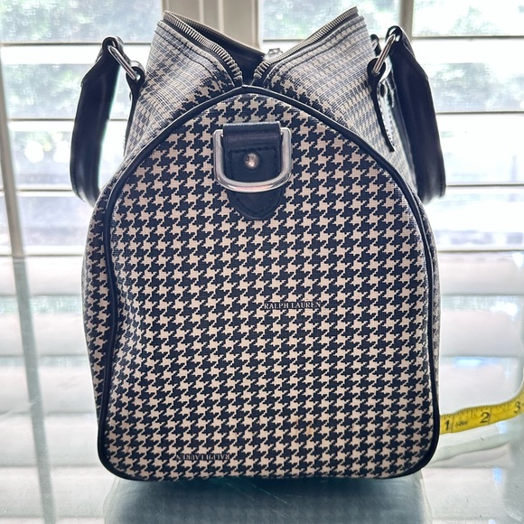 Ralph Lauren | Bags | Ralph Lauren Houndsooth Boston Bag | Poshmark